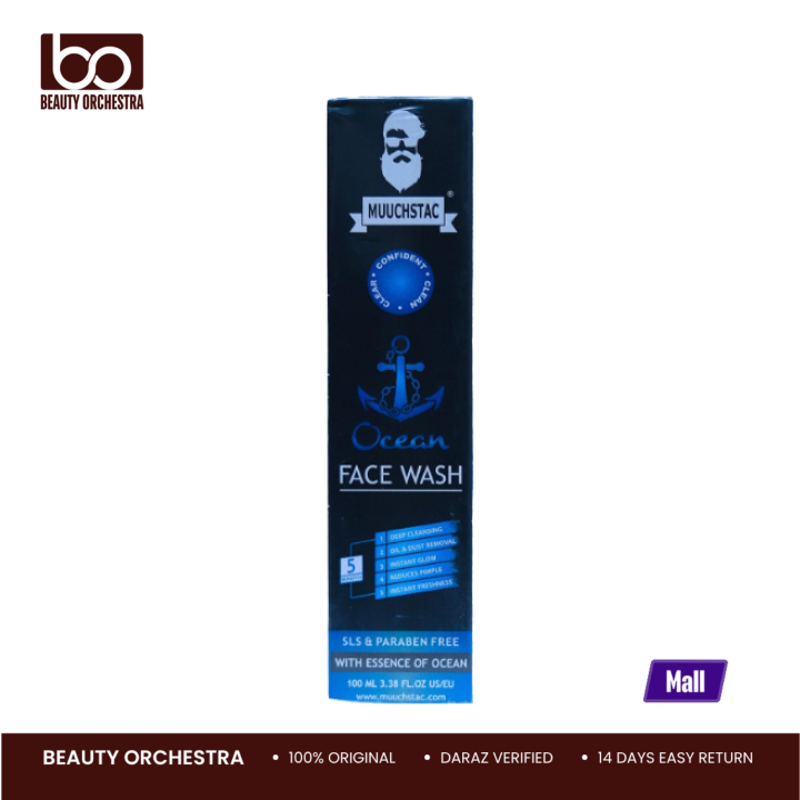 Muuchstac Ocean Face Wash For Men - 100ml (With Box) | Daraz.com.bd