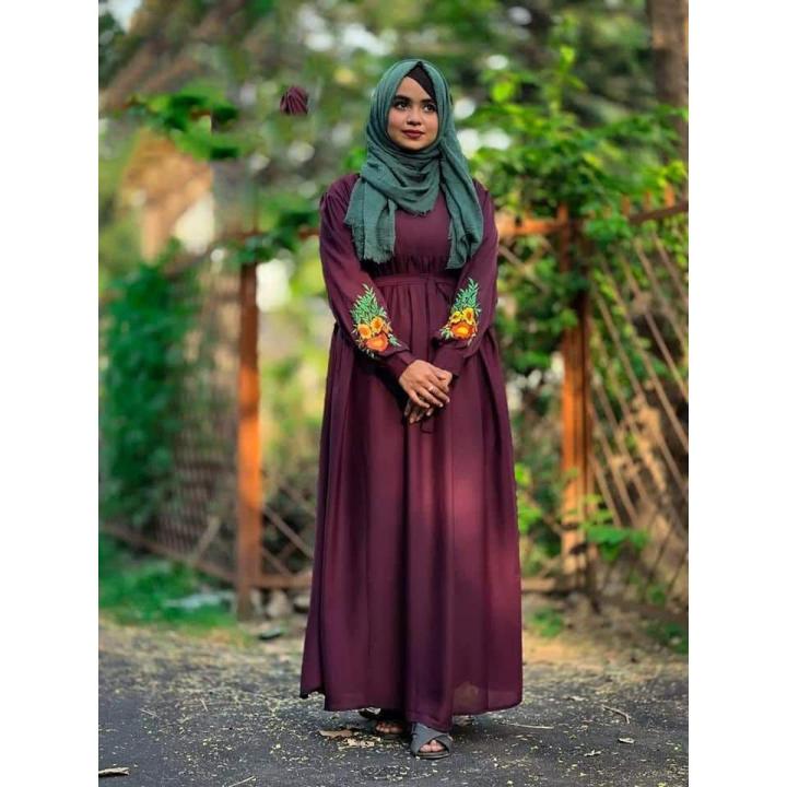 Embroidery Borka for Women - Cute Embroidery Work Borka with Hijab ...