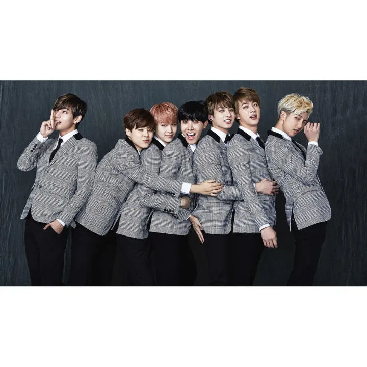 BTS BANGTAN BOYS PVC POSTER ( BTS FORMAL GREY ) | Daraz.com.bd