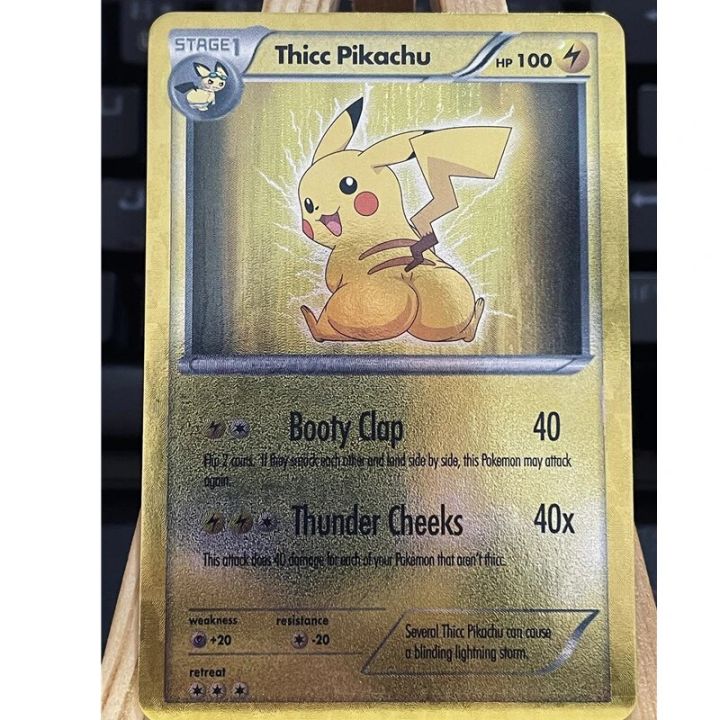 new Pikachu hot stamping card Pokemon trading card game, hobby toys, Pokemon Pikachu Pokemon ...