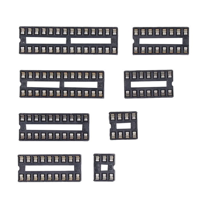IC Assortment Kit, Insualted 66Pcs Black DIP IC Socket Portable Flat ...