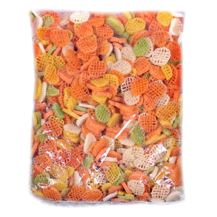 Ready To Fry Flower Shape (Multicolour) Papor Chips / Crunchy Papad ...