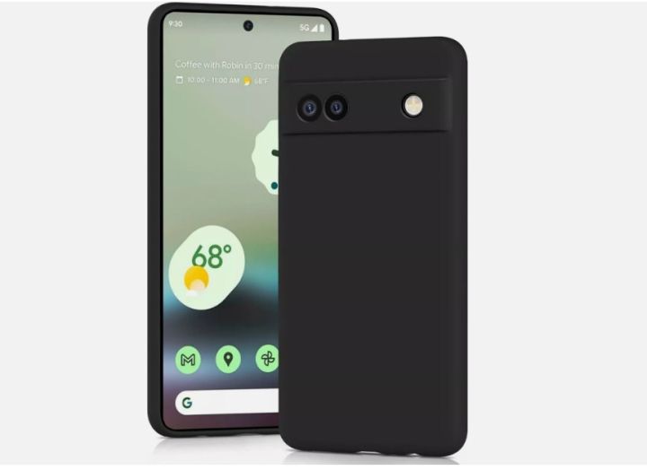 For Google Pixel 6 Silicone Case with Camera Protective Soft Touch ...