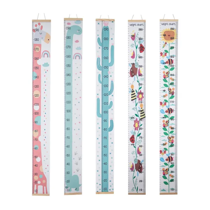Baby Growth Chart, Canvas Kids Height Measuring Ruler for Boys Girls ...
