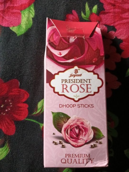 Jayant President Rose Premium Aromatic Dhoop Sticks Agarbatti | Daraz ...