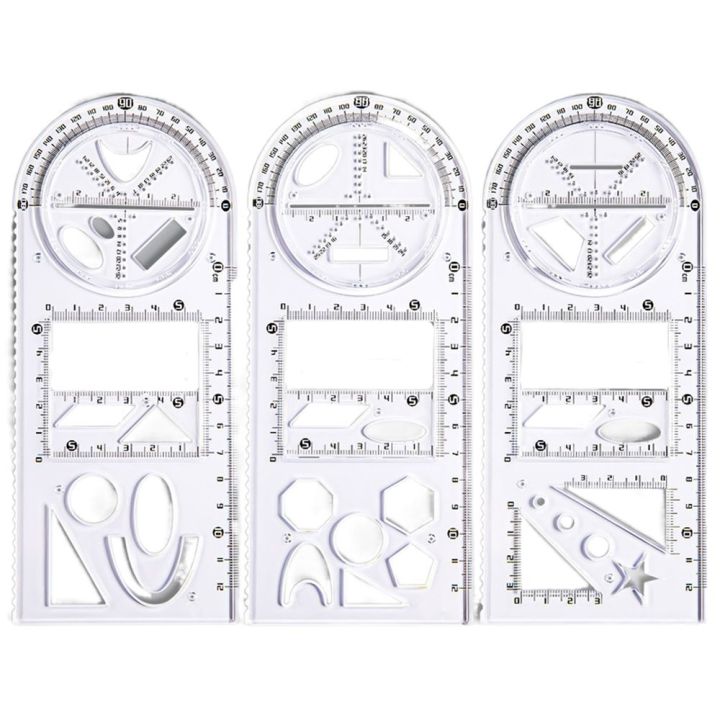 Ruler Straight Multifunctional Geometric Ruler Drawing Rulers ...
