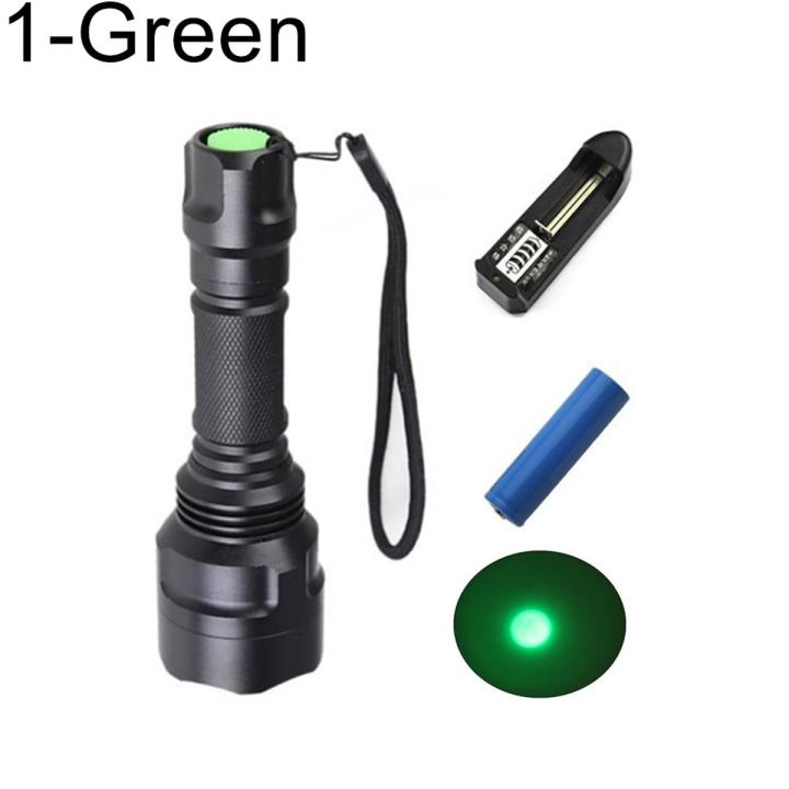 Portable Green/White/Purple LED Torch Light Hunting Money Checking ...