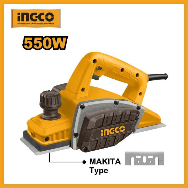 INGCO 550W Electric Planer With 1 Pcs Socket Wrench and 1 Pcs Parallel ...