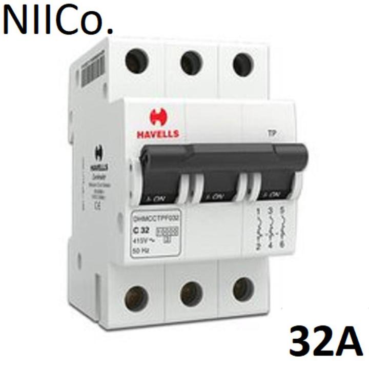 Circuit Breaker Havells MCB-Triple Pole 32A 10KA | Daraz.com.bd