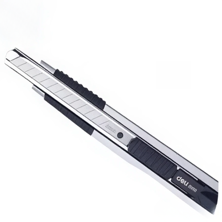 Deli Premium High-End Anti-Cutter Utility Knife – Full Metal Body ...
