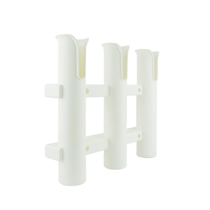 BSET MATEL 3 Tubes Boat Yacht Rack Socket Plastic Fishing Rod Holder ...