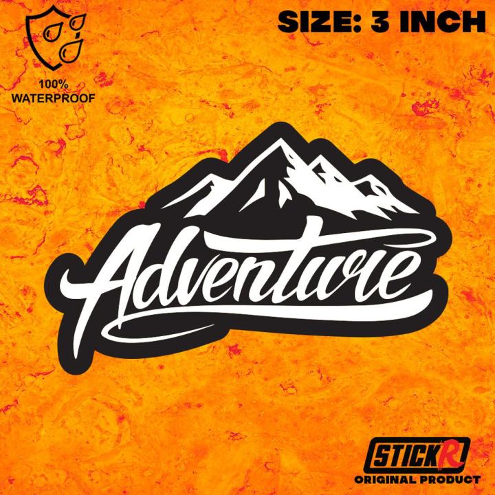 Adventure Sticker for bike/motorcycle/laptop Waterproof sticker StickR ...