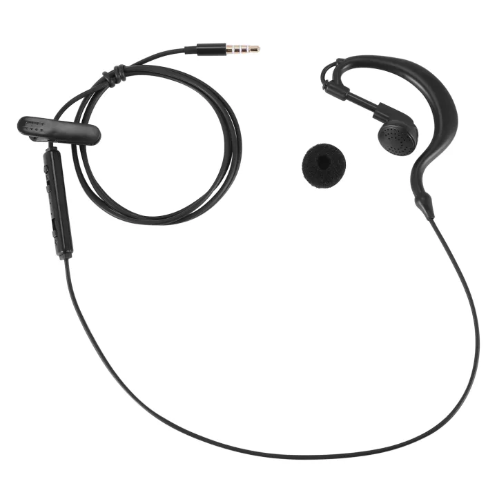 3.5mm Single In-Ear Only Mono Earphone Earbud Headphone w/ Mic For ...