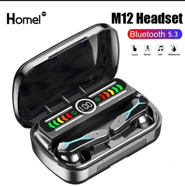 Authentic Damix M12 TWS Earbuds c LED Digital Display | Bluetooth ...