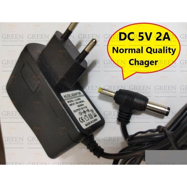 2Amp 5V Chargers Normal Quality AC to DC 5V 2A Power Supply Adapter Wall Plug Charger Cable ...