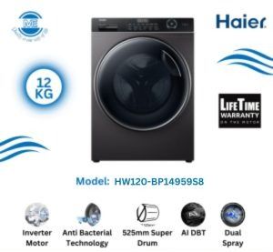 HAIER 12 KG Front Loading Fully Automatic Washing Machine With AI ...