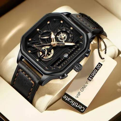 TRSOYE New Weltradebd Luxury fashion leather belt wrist watch for men ...