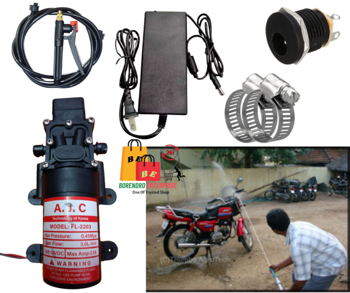 Full Set Bike Wash Pump/ High Pressure Water Pump For Bike Wash,Car ...