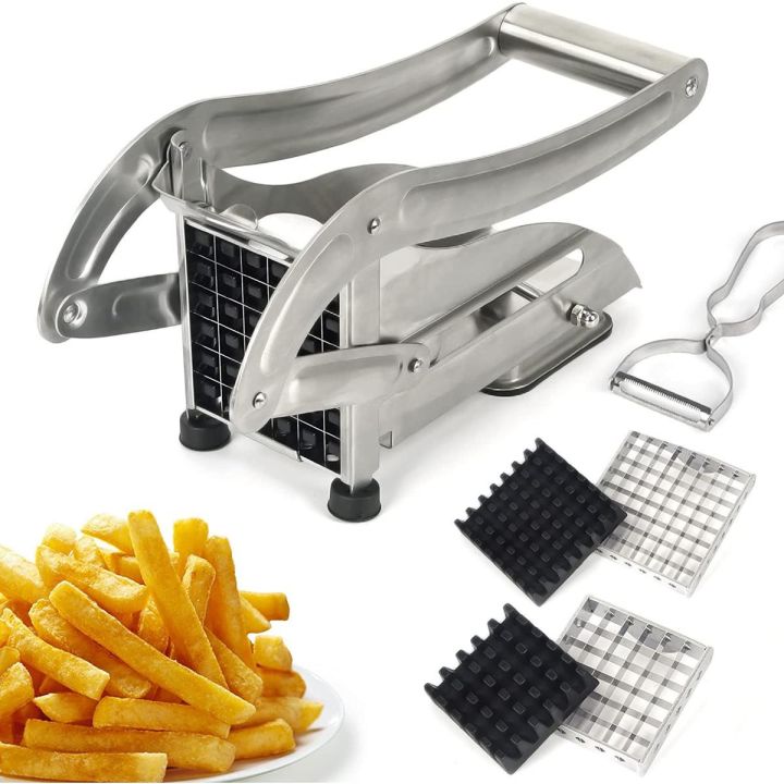 French Fry Stainless Steel Potato chipper machine, with 2 Blades ...