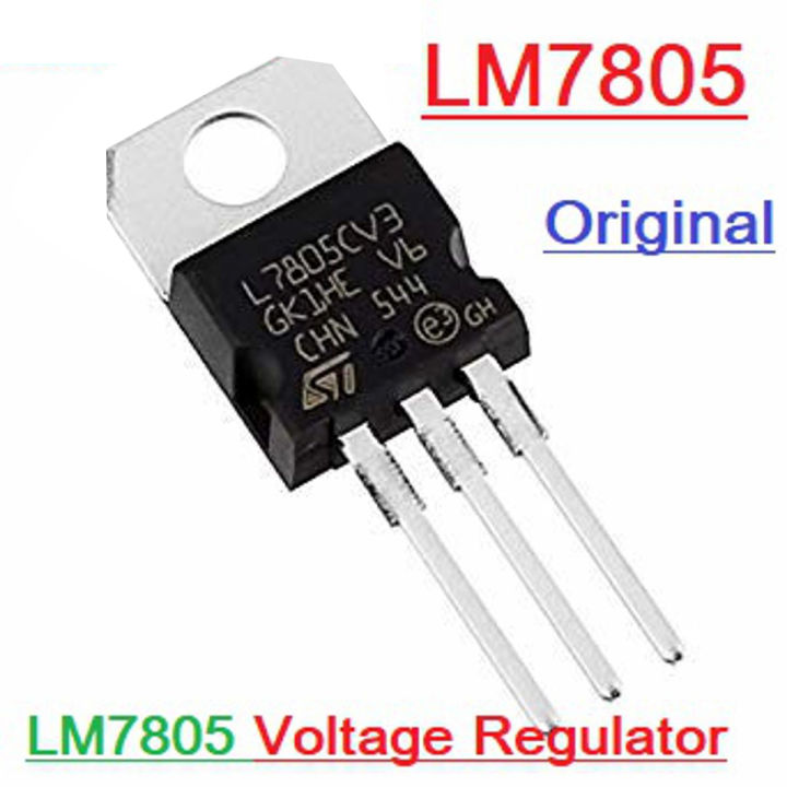 2Pcs- A Class LM7805 L7805CV L7805 7805 5V 1.5A Voltage Regulator IC 3 Pin TO-220 Package Fixed ...