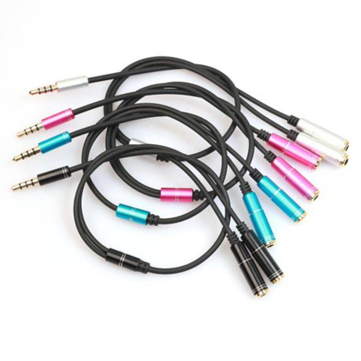 3.5MM Headphone & Mic Audio Splitter Jack for All Devices | Daraz.com.bd