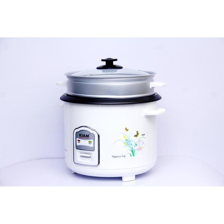 KIAM Rice Cooker 2.8 Liters Straight Full Body One Non Stick Pot 1000 ...