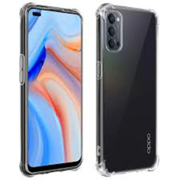 Oppo Reno 4(4g) Soft Silicone Transparent Back Cover Full Protection ...
