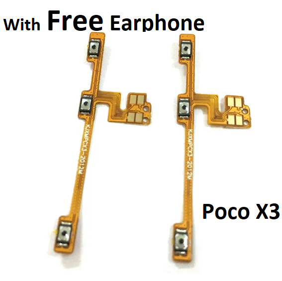 For Xiaomi Redmi poco x3 / Poco x3 pro Replacement Power Volume Side ...