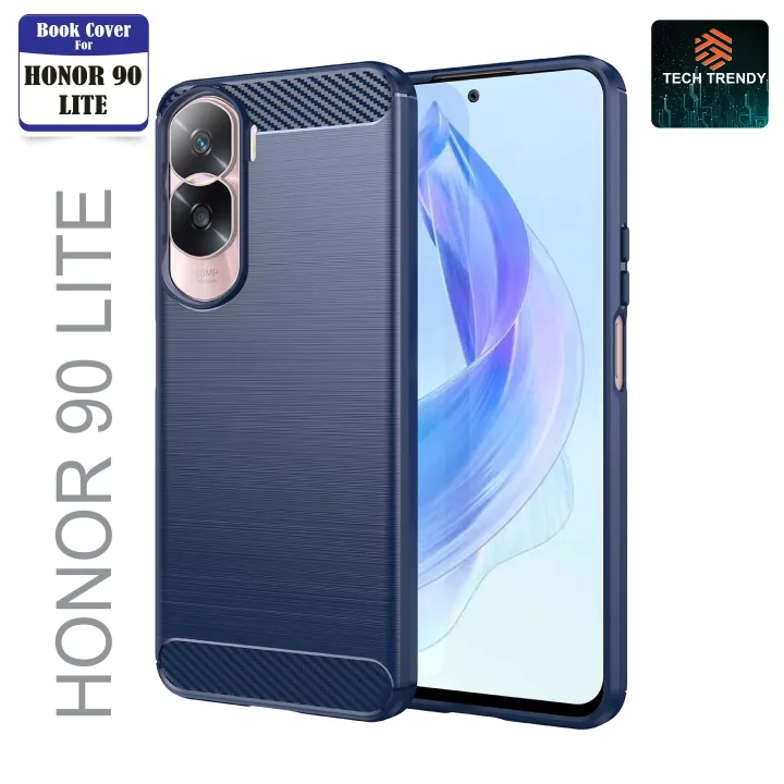 Honor 90 Lite Carbon Fiber Hi Quality Camera Lens Protection Blue Color ...