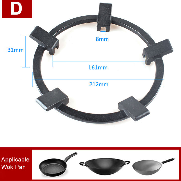 Wok Stands Iron Wok Pan Support Rack For Burners Hobs Kitchen Tool ...