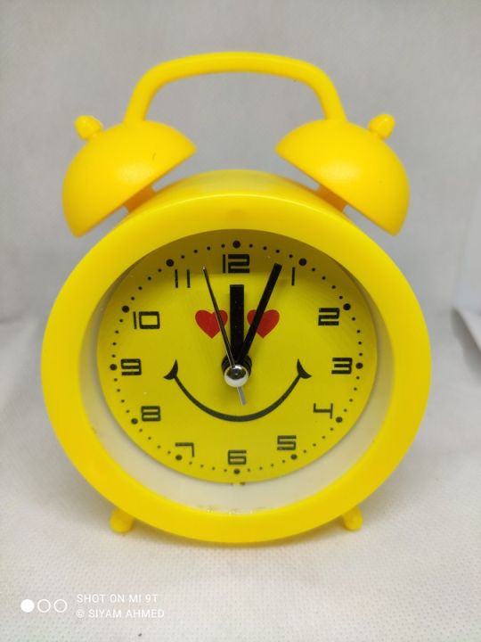 Alarm Clock Emoticon theme plastic clock for desk | Daraz.com.bd