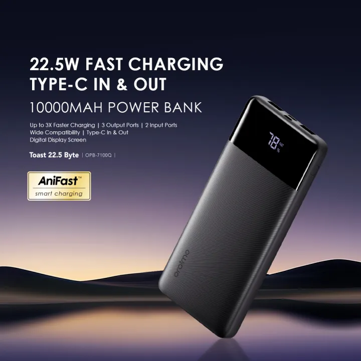 Toast 22.5 Byte 22.5W Fast Charging Power Bank Type-C IN & OUT | Daraz ...
