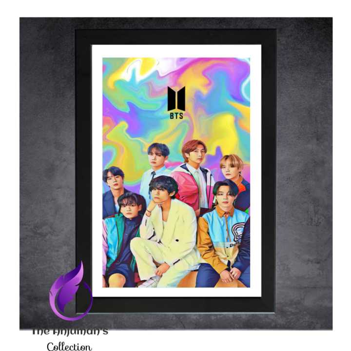 BTS members Fiber Art Photo Frame For Wall Decor | Daraz.com.bd