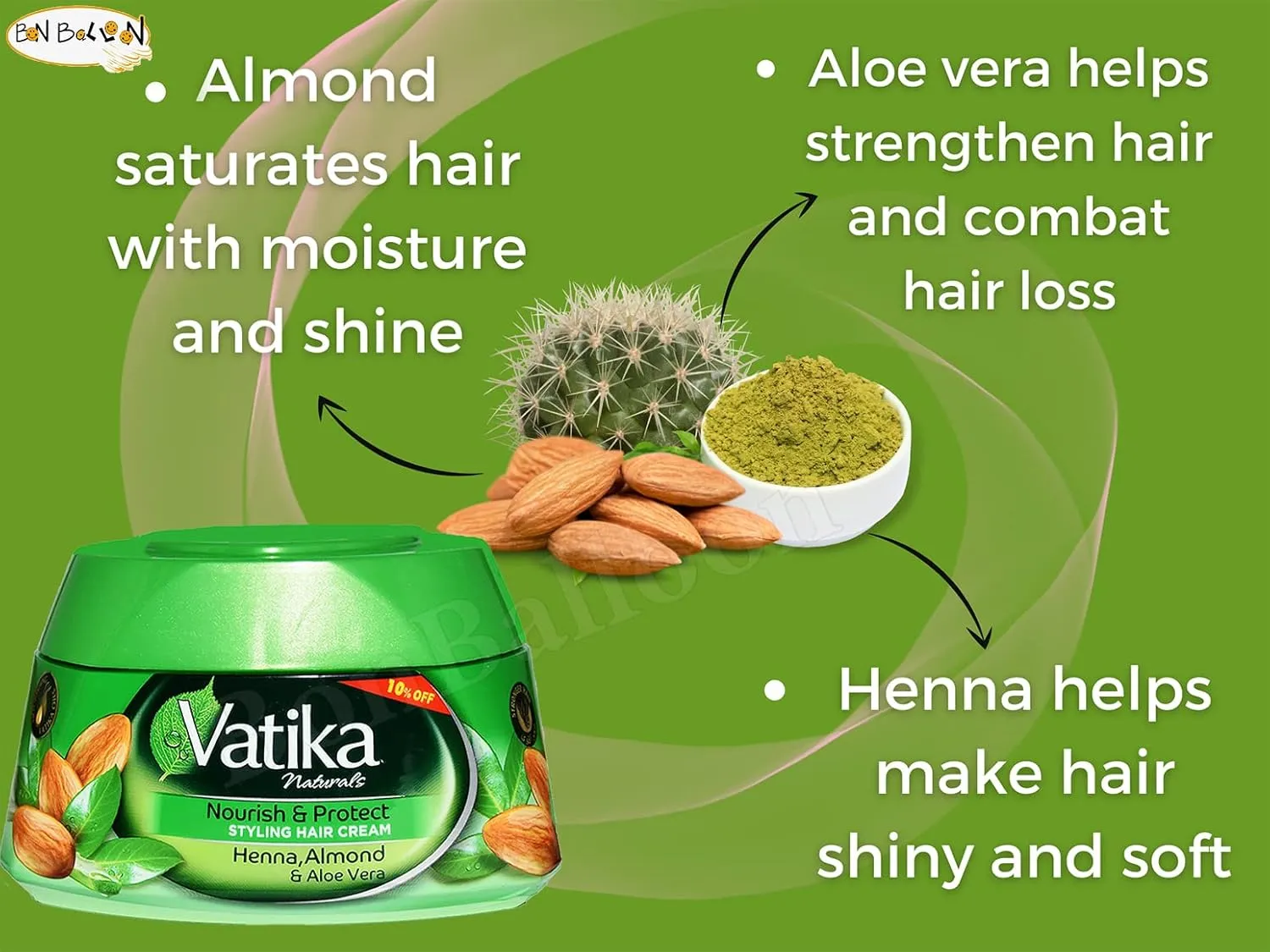 Vatika Nourish & Protect Styling Hair Cream (U.A.E) 140 Ml