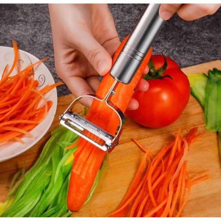 Multi-function Vegetable Peeler Julienne Cutter Julienne Peeler Potato Carrot Cucumber | Daraz ...