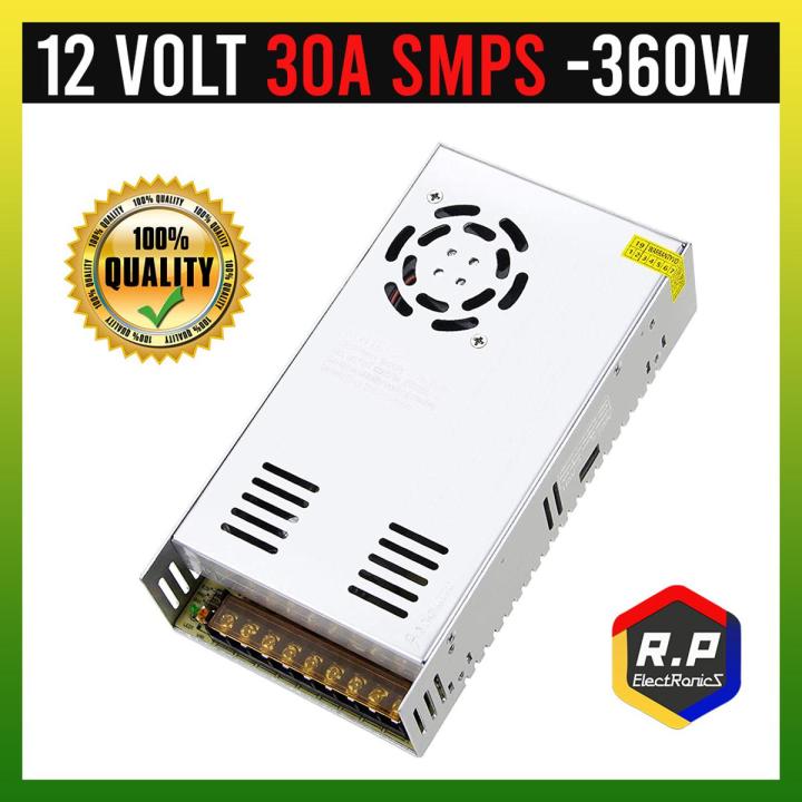 12V Power Supply 30A 360W AC to DC Adapter 12 Volt 30 Amp Switching ...