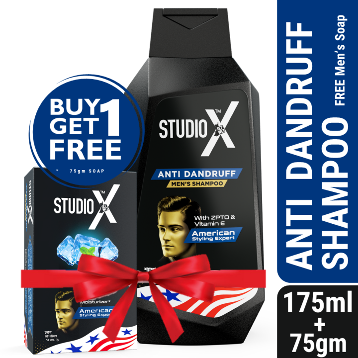 Studio X Anti Dandruff Shampoo for Men 175ml (75gm Soap Free) | Daraz ...
