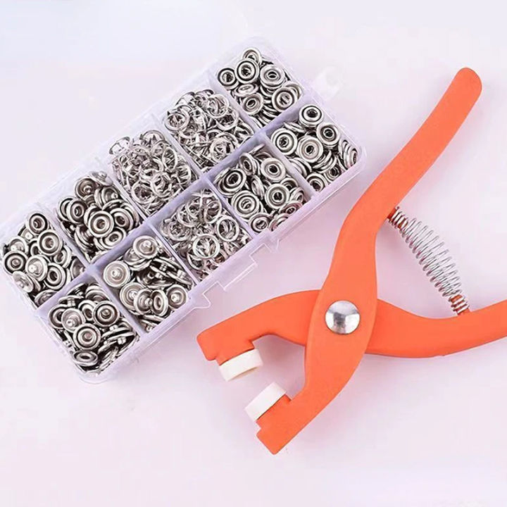 50/100PCS Plier Tool Metal Sewing Buttons Five-claw Buckle Metal Snap ...