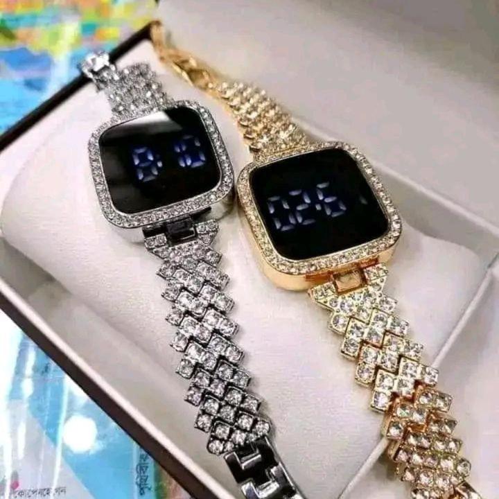 Beautiful Premium Touch Screen Ladies LED Hand Watch | Daraz.com.bd