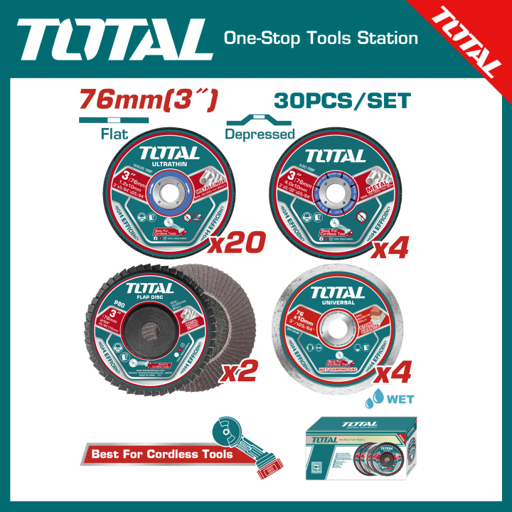 TOTAL TAC97630 Cutting and grinding disc set | Daraz.com.bd