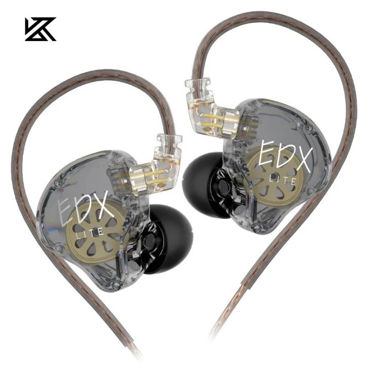 KZ EDX Lite Wired Earphones In Ear Monitor Stage Live Earbuds HIFI ...