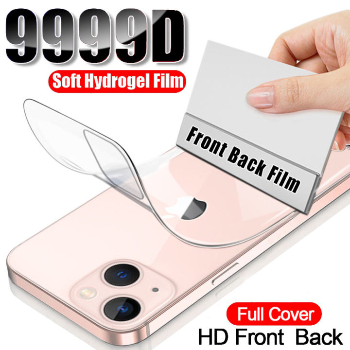HOCE Front Back Full Cover Hydrogel Film Screen Protector For iPhone 17 ...