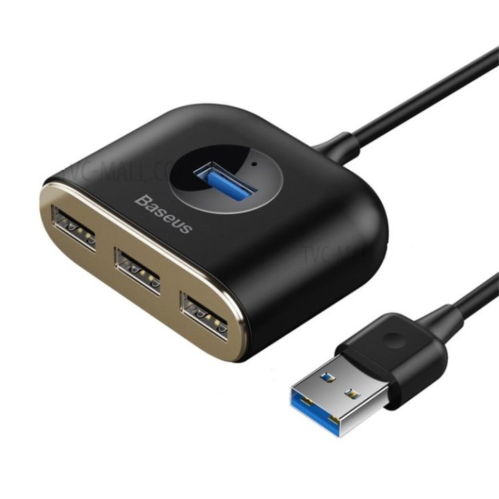 BASEUS SQUARE ROUND 4 in 1 USB HUB Adapter 1m Cable | Daraz.com.bd