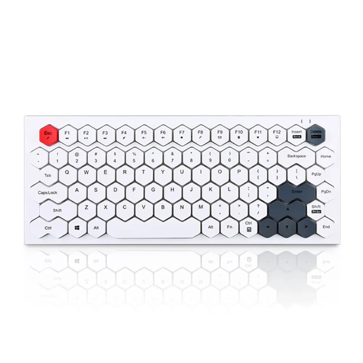 Geezer Phoenix Wireless Bluetooth Honeycomb Shape Rechargeable Keyboard ...