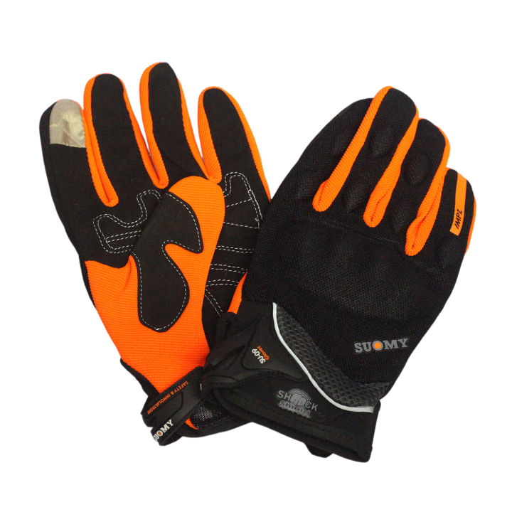 Hand Gloves SU 09 Suomy Black Orange M, L, XL, XXL | Daraz.com.bd