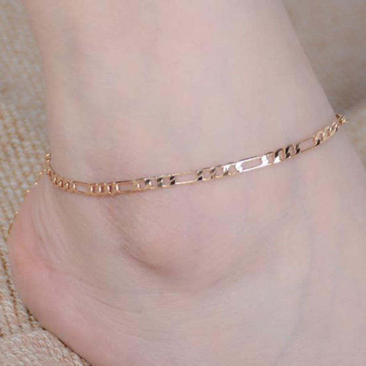 1Pcs Fashion Gold Golden Plated High Quality Ankle Chain Anklet Foot ...
