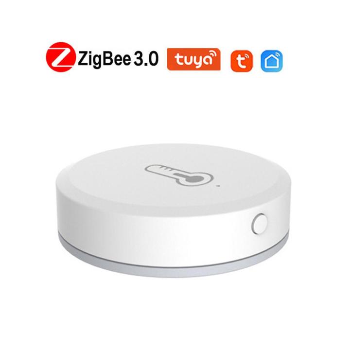 Tuya ZigBee Smart Temperature And Humidity Sensor Powered ZigBee Smart Home Security light and ...