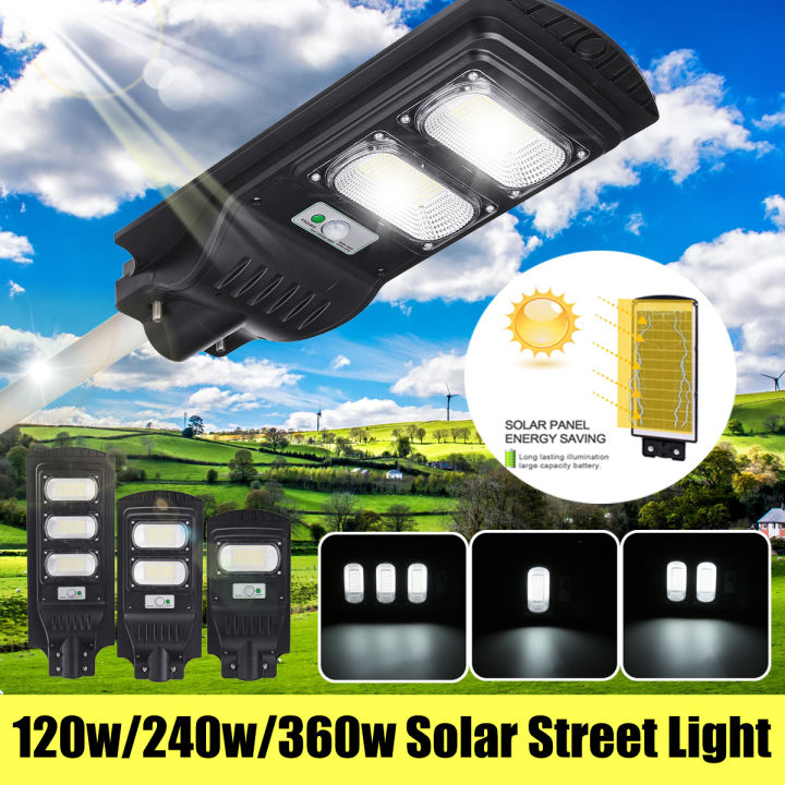 240W Solar Street Light IP65 Waterproof Light Sensor Radars Sensor ...