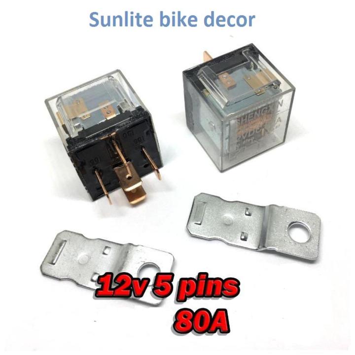 Horn or Lighting relay For Motorcycle. 12V 80A 5 Pin | Daraz.com.bd