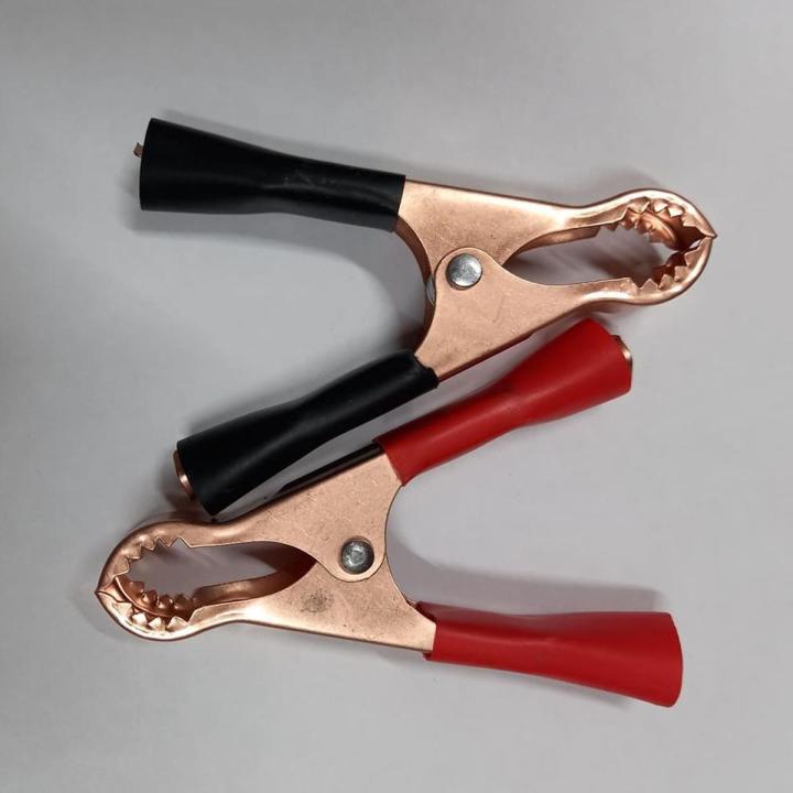 1-Pair 80mm BLACK & RED BETTER Quality 12V 24V 30Amp 80mm Alligators ...